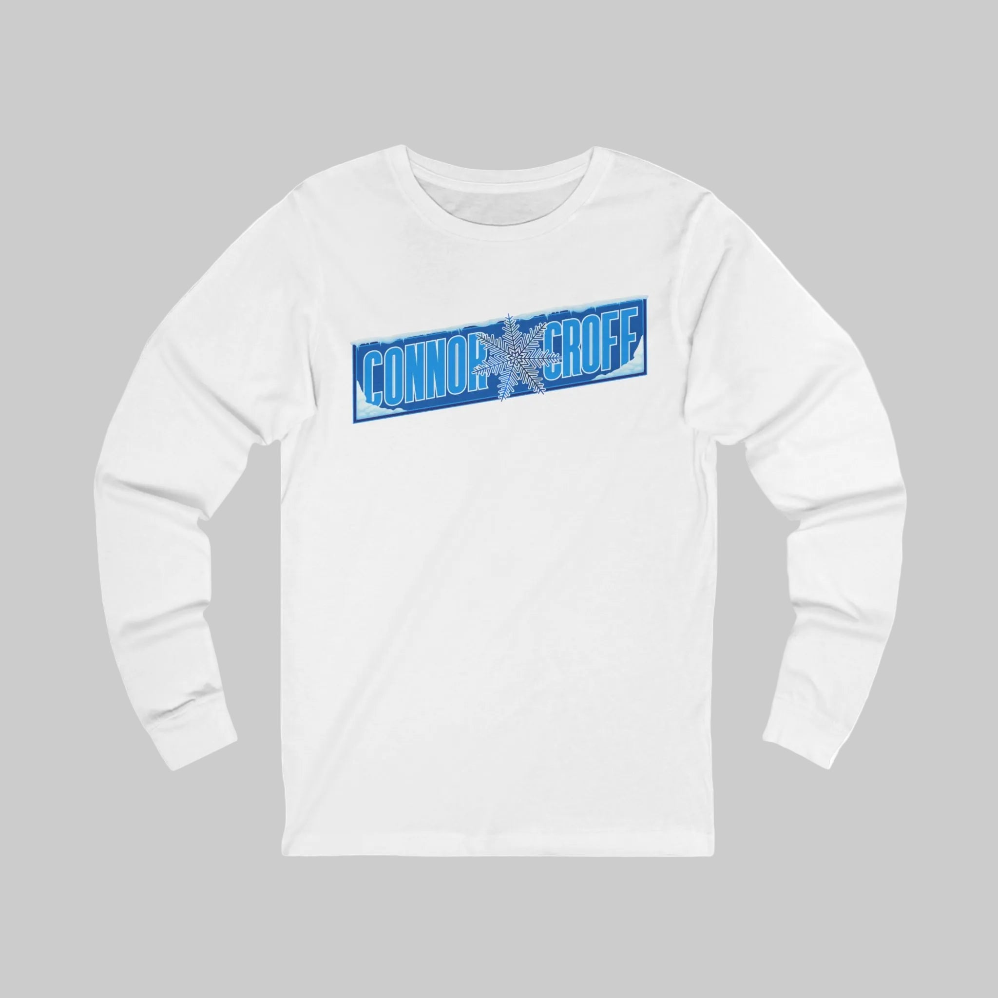 Connor Croff Snowflake Winter Logo Unisex Jersey Long Sleeve Tee ...